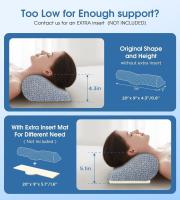 China ≥600TC Thread Count Density Memory Foam Neck Pillow for Bolster Support and Sleeping for sale