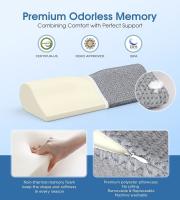China ≥600TC Thread Count Density Memory Foam Neck Pillow for Bolster Support and Sleeping for sale