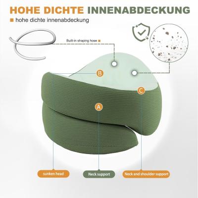 Cina Cuscino di viaggio a forma di U personalizzabile per una personalizzazione confortevole del viaggio in aereo in vendita
