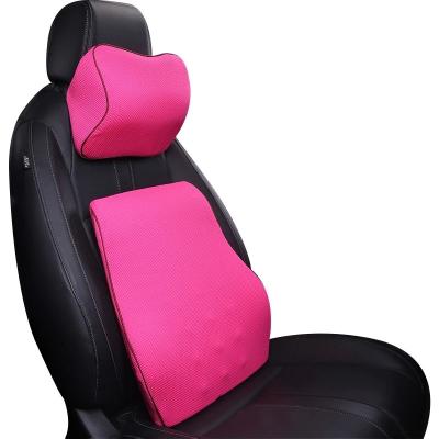 China Adjustable Ergonomic Car Headrest Neck Pillow with Memory Foam and Lumbar Support for sale