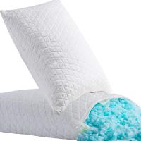 China Queen Size Set of 2 Pack Adjustable Memory Foam Pillows for Sleeping Good for Side and Back Sleeper for sale