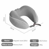 China Portable Memory Foam U Shape Pillow Adjustable for Travel and Relieving Neck Pressure for sale