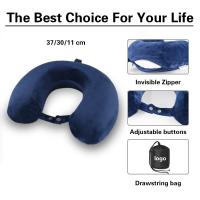 China Experience Comfort Everywhere with Our Adjustable U-Shaped Memory Foam Neck Pillow for sale