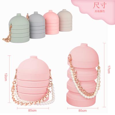 China Almofada para el cuello de viaje de aire hinchable ligera con color personalizado y caja de almacenamiento en venta