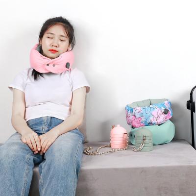 China Customized Yes Comfortable Air Inflatable Neck Rest Pillow for Office and Travel for sale