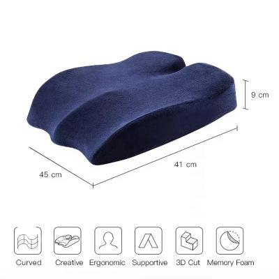 Cina Mousse di memoria ergonomica Coccyx Support Car Seat Cushion Wave Design personalizzato per il comfort in vendita
