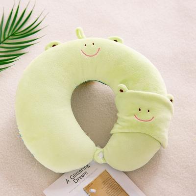 China Ondersteun Neck Kids Hooded Travel Pillow schattig eenhoorn auto vlucht slapen hoofdsteun kussen voor kinderen 32*33*10,5cm Te koop