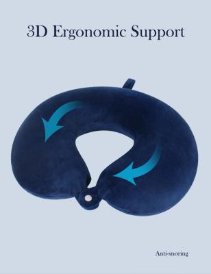 Cina Hotel Memory Foam Viaggio Neck Support Dormire cuscino a forma di U pronto per la spedizione in 1 giorno in vendita
