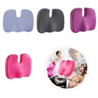 China Printed Pattern Memory Foam Seat Cushion for Orthopedic Coccyx and Lower Back Support for sale