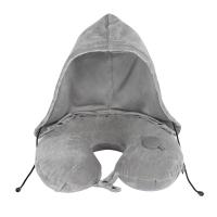 China U Shaped Neck Support Travel Memory Foam Inflatable Comfortable Airplane Neck Pillow for sale