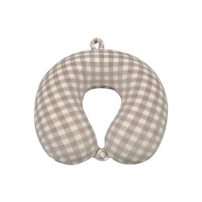 China Relieve Pressure U-shaped Customized Memory Foam Car Air Travel Neck Support Travel Pillow for sale