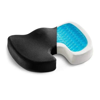 China Comfortabel gebreide coccyx kussen met ergonomisch ontwerp geheugen schuim gel stoel kussen Te koop