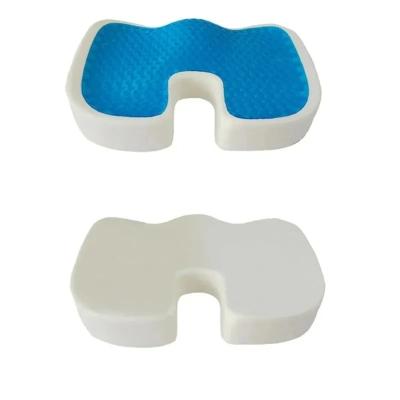 China Comfortabel gebreide coccyx kussen met ergonomisch ontwerp geheugen schuim gel stoel kussen Te koop