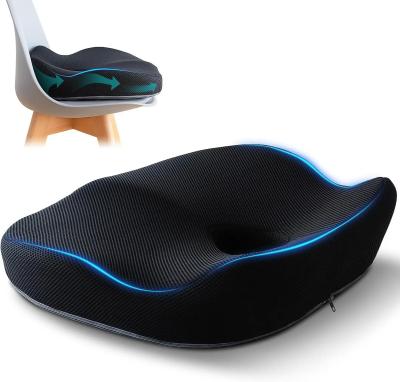Cina Logo personalizzato Accepted Gel Memory Foam Coccyx Seat Cushion per auto e sedie da ufficio in vendita