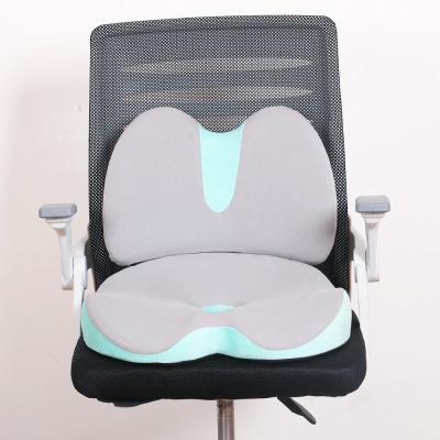 China 2 in 1 Memory Foam Seat Cushion with Back Support Cushion 35.2X41X9.5cm / 38.6x27x10cm for sale