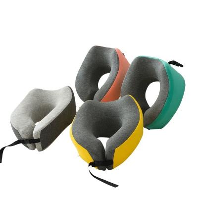 China Advanced Memory Foam Travel Airplane Rest Pillow Neck Support Pillow for Long Flights for sale