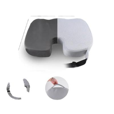 China Cushion de cadeira de escritório de espuma de memória com correia fixa ajustável e cobertura de malha 3D à venda