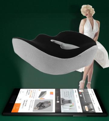 Cina BLK Memory Foam Coccyx Seat Cushion per il sollievo dalla sciatica e la prevenzione delle emorroidi in vendita