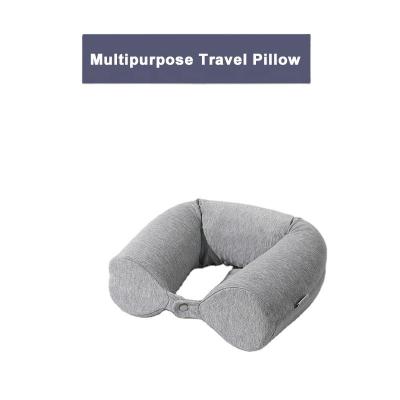 Chine Coussin de voyage en mousse de mémoire en polyester/coton pour support de cou d'avion 62*10*10CM à vendre