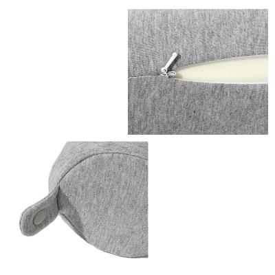 Chine Coussin de voyage en mousse de mémoire en polyester/coton pour support de cou d'avion 62*10*10CM à vendre
