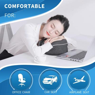 China Almofada de viagem de espuma de memória de alto suporte com design portátil e embalagem de logotipo personalizado à venda