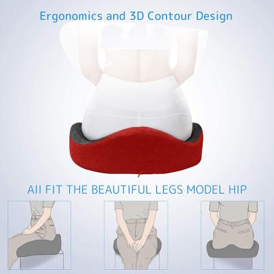 Cina Sì, cuscino personalizzato per sedile in schiuma di memoria cuscino ergonomico per sedie da ufficio per alleviare il dolore all'anca in vendita