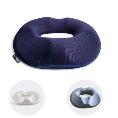 China Luxury Medical Pillow Piles Donut Cushion Visco Memory Foam Hemorrhoid Orthopedic Seat Cushion Chair for sale