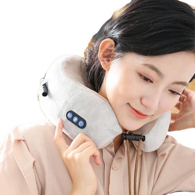 中国 頭部 電気 ネックマッサージ 暖房とメモリーフームのサポート付きの旅行枕 販売のため