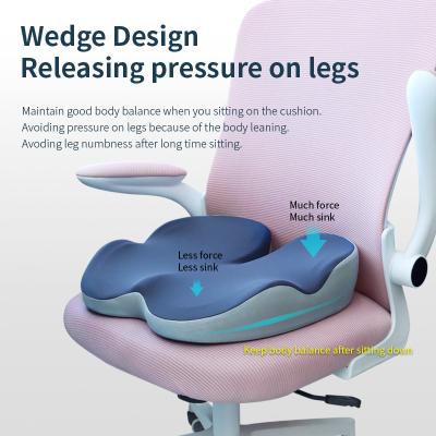 China 2022 Memory Foam Wedge Seat Cushion voor auto en stoel 0,8-1 kg Aanpasbaar ontwerp Te koop