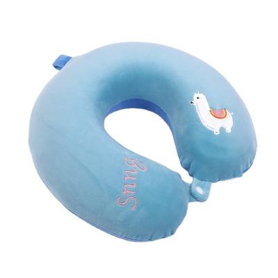 Cina Portable Office Nap U-Shaped Memory Foam Neck Pillow con disegno animato e anti-statico in vendita