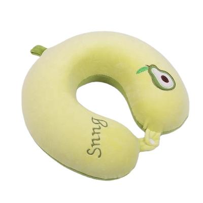 Cina Portable Office Nap U-Shaped Memory Foam Neck Pillow con disegno animato e anti-statico in vendita