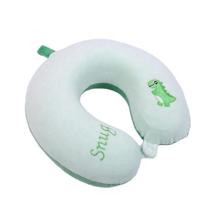 Cina Portable Office Nap U-Shaped Memory Foam Neck Pillow con disegno animato e anti-statico in vendita
