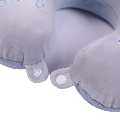 Cina Portable Office Nap U-Shaped Memory Foam Neck Pillow con disegno animato e anti-statico in vendita