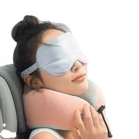 China Polyester/Cotton Memory Foam U-Shape Neck Pillow for Head and Neck Support on Plane for sale