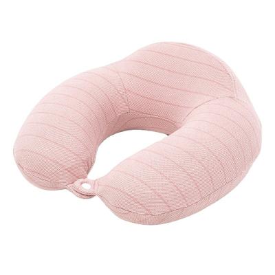 China Travel in Comfort with Memory Foam U-Shaped Neck Pillow and Eye-Catching Striped Design for sale