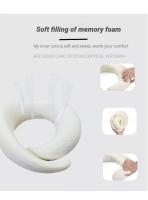 China U-shaped Memory Foam Airplane Neck Pillow Cooling Function 32*26*14cm Customized Bag for sale
