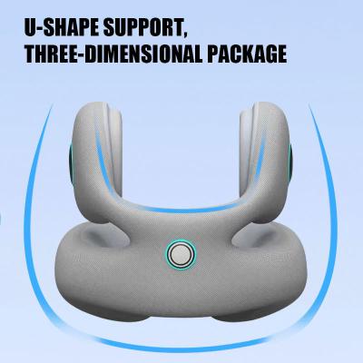 China U-shaped Portable Memory Foam Neck Support Travel Neck Pillow for Airplane Car Train for sale