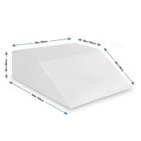 China Custom Logo Accepted Memory Foam Foot Posture Elevation Pillow for Proper Leg Support for sale