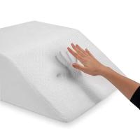 China Custom Logo Accepted Memory Foam Foot Posture Elevation Pillow for Proper Leg Support for sale