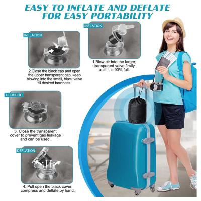 China Portable Flocking Leg Foot Pillow for Inflatable Sofa Bedding 0.5-1 Kg Memory Foam for sale
