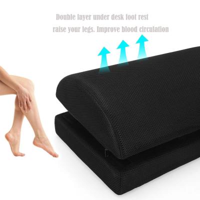 China Home Under Desk Foot Rest Pillow Ergonomic Footrest with Massage and Mesh Outer Cover for sale