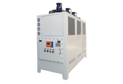 China Commercial 10 Ton Air Cooled Chiller Wind Cooled R410a Refrigerant With Anti Freeze Protection for sale