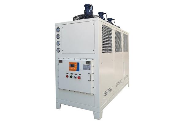 Quality Commercial 10 Ton Air Cooled Chiller Wind Cooled R410a Refrigerant With Anti Freeze Protection for sale
