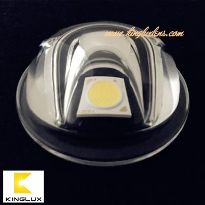 China 120*80 degree  led street light concave convex optical led glass lens 56mm for sale