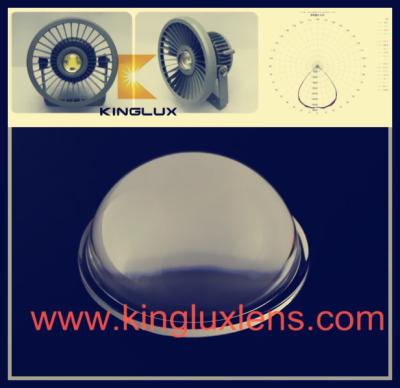 China 90degree led explosion-proof light concave convex optical led glass lens 78mm for sale