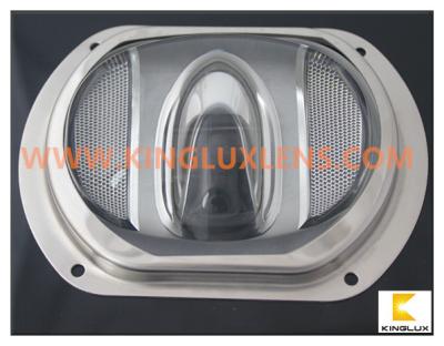 China borosilicate glass oval led streetlight lenses for sale