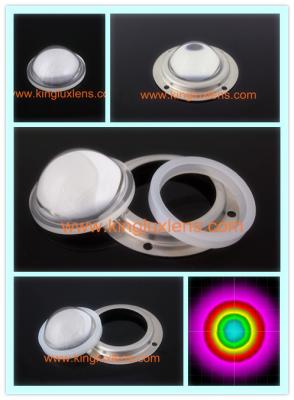China 70degree concave convex optical led glass lens 50mm for 50W led high bay light for sale