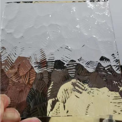 Tempered Grade Clear Figured  Glass Customized Building With CE