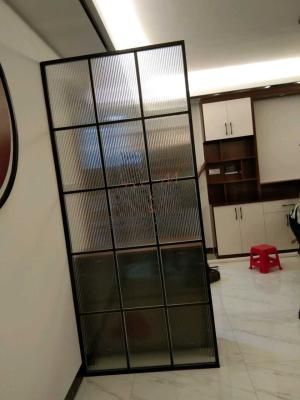 China OEM Framed Curved Tempered Patterned  Glass Solid Structure for sale