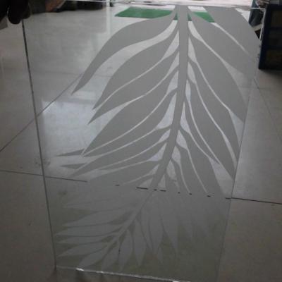 China Customized Pattern Tempered Door Glass Toughened  Low Iron for sale